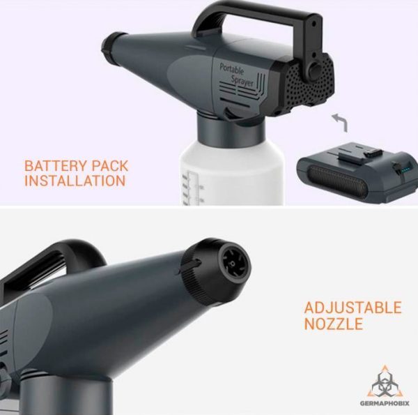 Mr. Spray – Portable Electrostatic Sprayer – Germaphobix