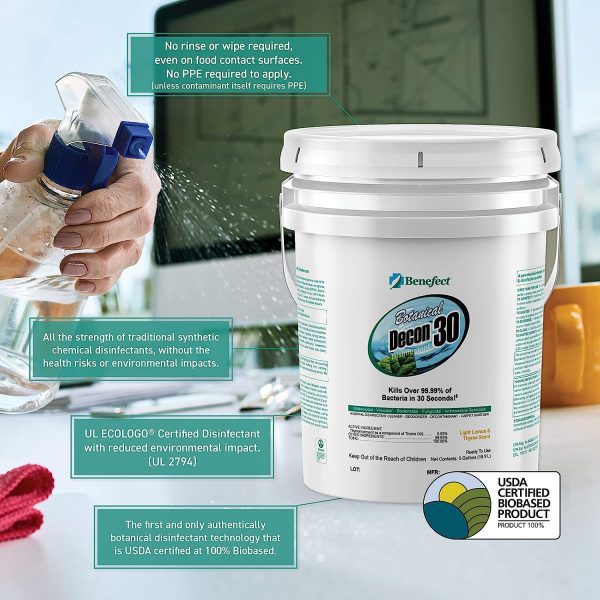 Benefect Botanical Decon 30 Disinfectant Cleaner – Germaphobix